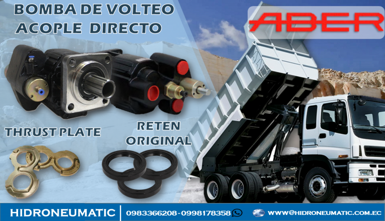 BOMBA DE VOLTEO ACOPLE DIRECTO MONTAJE ISO 4 PERNOS – HIDRONEUMATIC